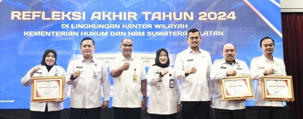 Lapas Muara Enim Raih Predikat Terbaik III dalam Refleksi Akhir Tahun dan Evaluasi Kinerja 2024 ...